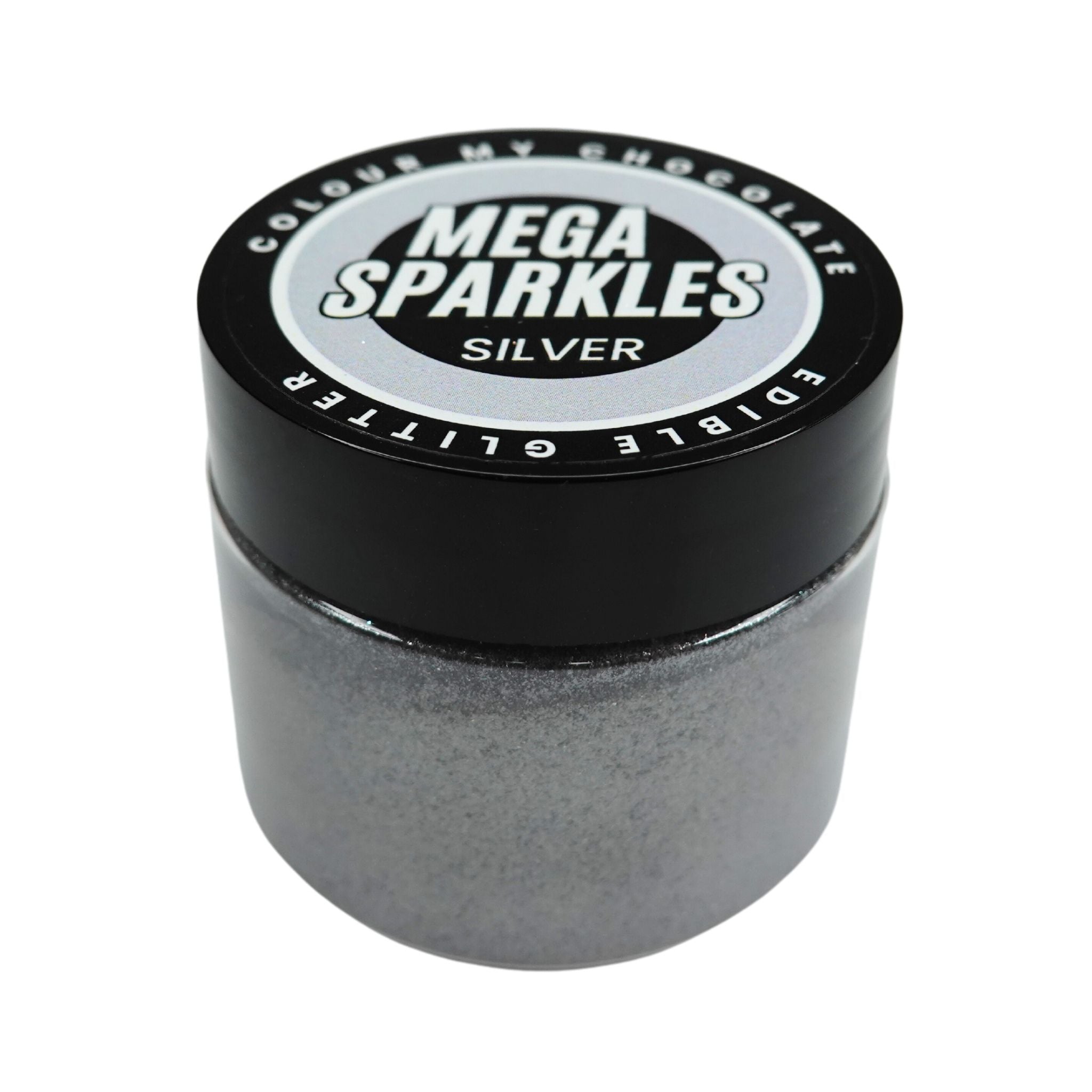 SILVER Mega Sparkles - Edible & Drinkable Glitter – Colour My Chocolate