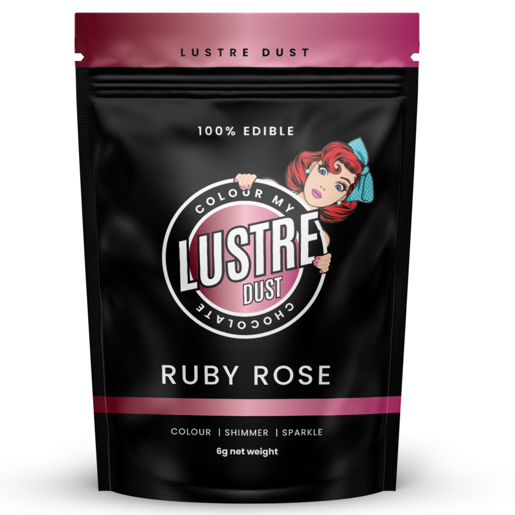 RUBY ROSE 100% Edible Lustre Dust – Colour My Chocolate