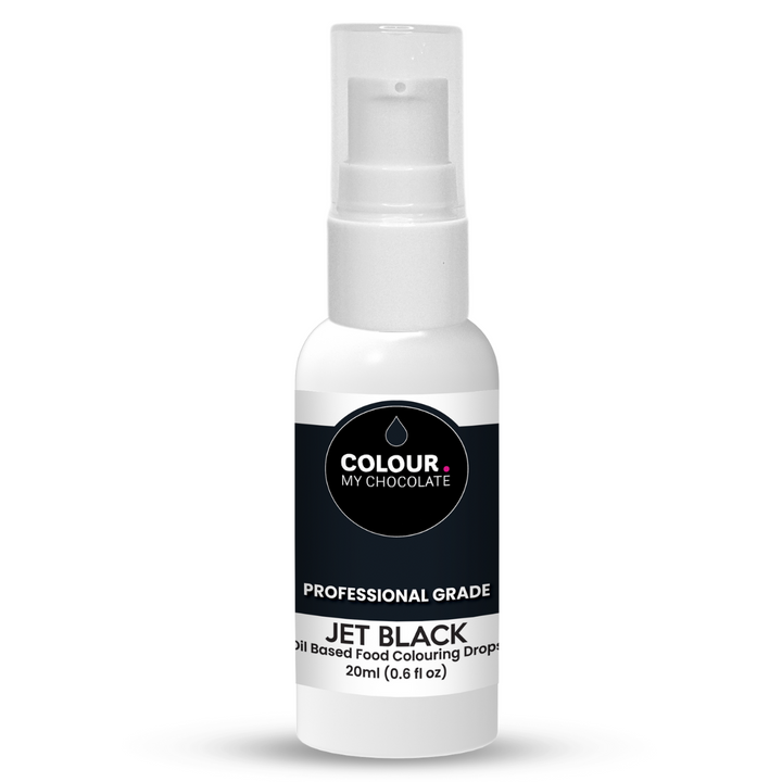 JET BLACK Oil Based Food Colouring Drops – Colour My Chocolate