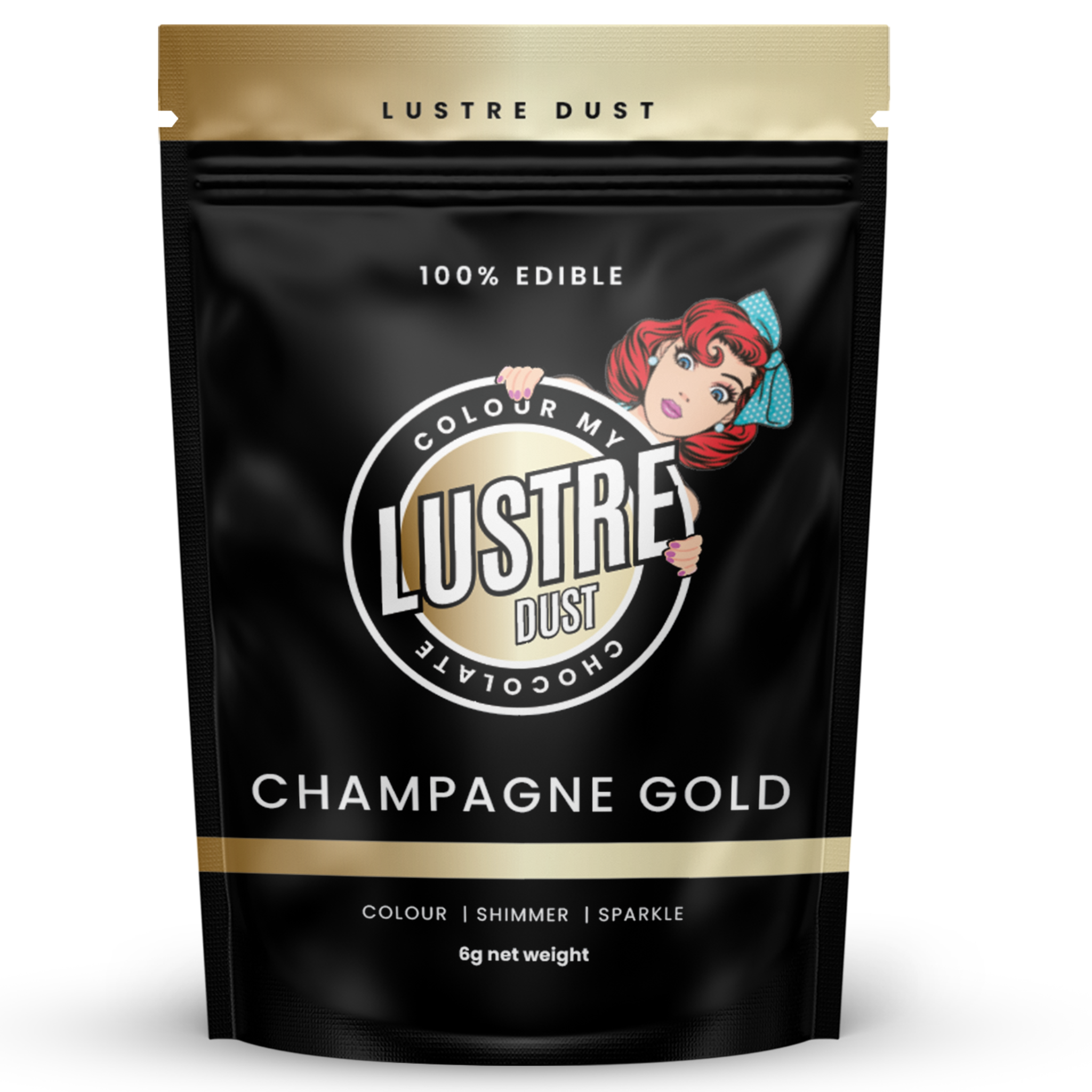 CHAMPAGNE GOLD 100% Edible Lustre Dust – Colour My Chocolate